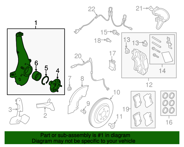 2013-2017 Land Rover Range Rover Knuckle LR146343 | LandRoverParamusParts