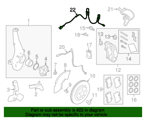 2013-2017 Land Rover ABS Sensor LR033461 | OEM Parts Online