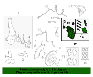 Caliper Assembly - 2013-2021 Land Rover (LR139252) | Land Rover ...
