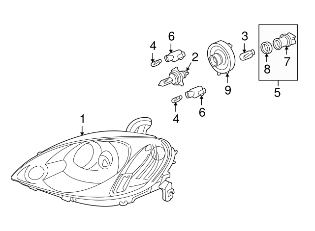 1997-2006 Honda Socket 33304-S47-003 | Honda Zone Parts