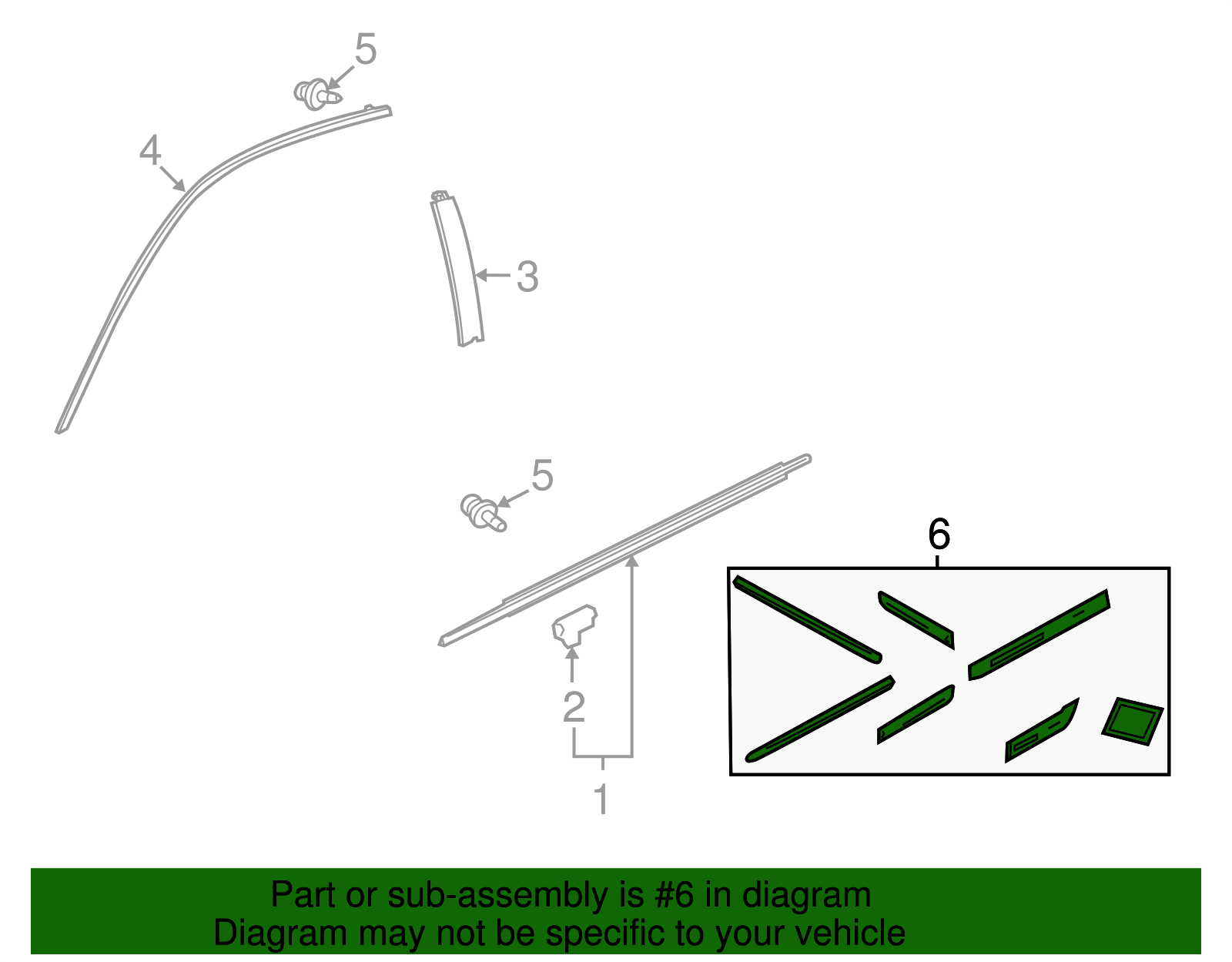 OEM 2013-2017 Honda Accord Body Side Molding - White Orchid Pearl 08P05-T3L-131 | Honda ...