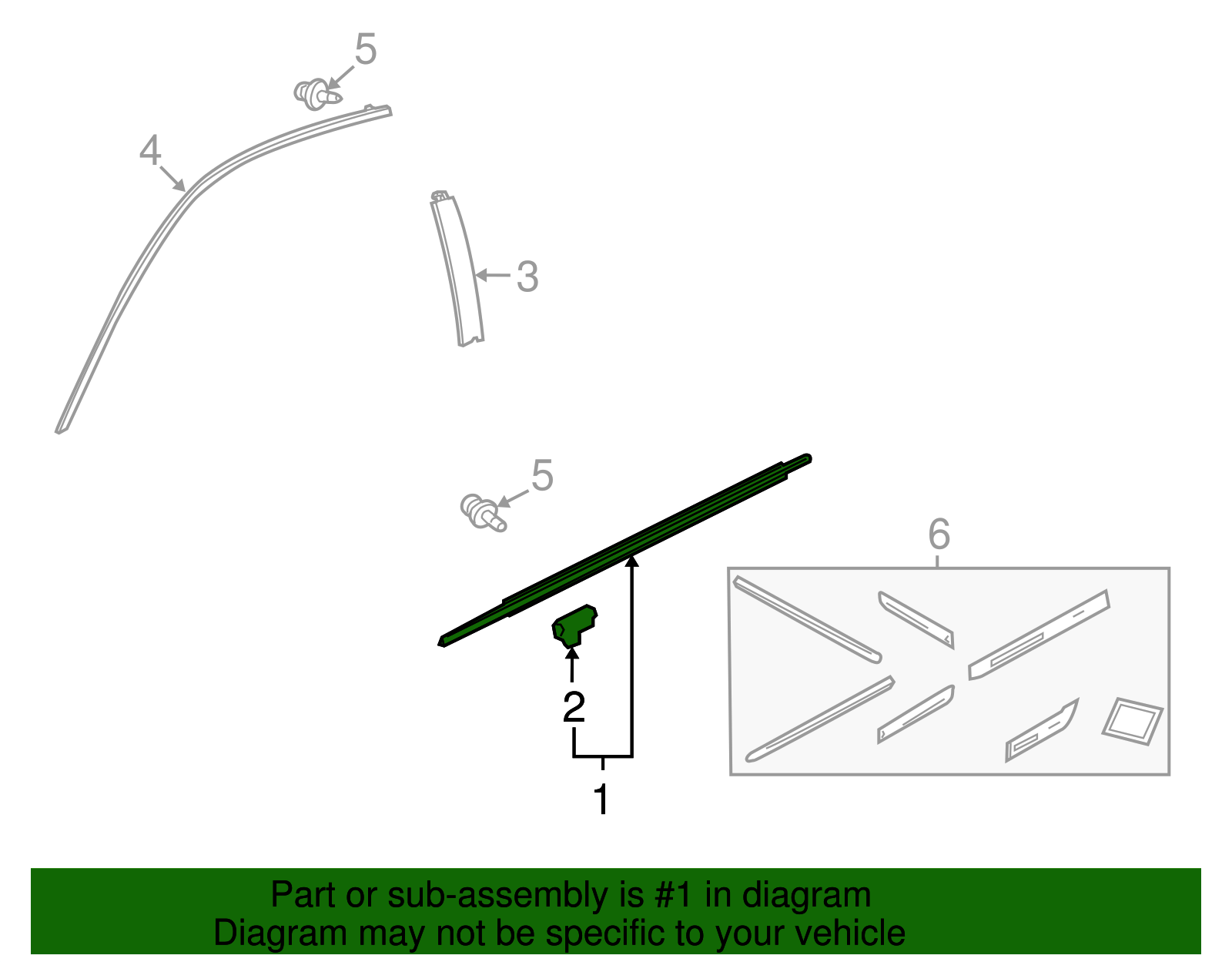 72450-T3L-A01 - 2013-2017 Honda Accord - Molding Assembly L Front Door ...