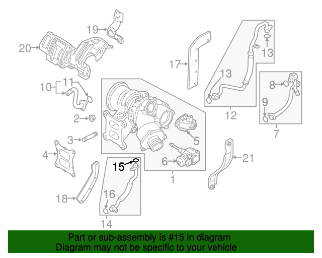 2015-2020 Audi Oil Outlet Tube O-Ring WHT-006-113 | OEM Parts Online