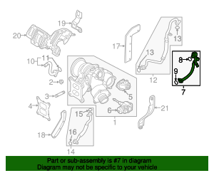 06K-121-497-BD - Water Inlet Pipe 2015-2020 Audi | Audi OEM Parts