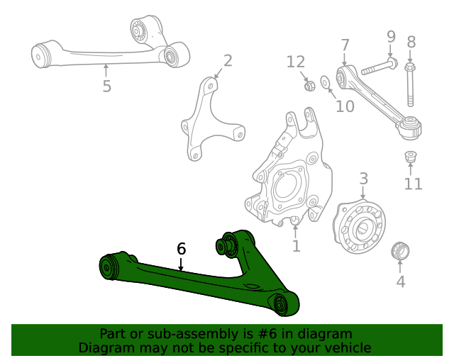 190-350-42-00 - Lower Control Arm 2016 Mercedes-Benz AMG® GT S ...