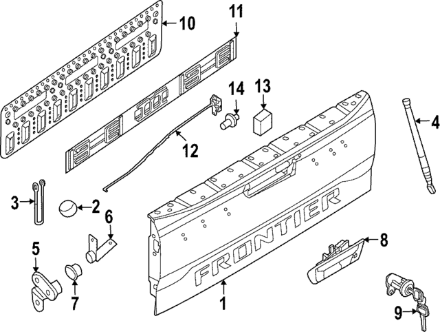 2022-2024 Nissan Frontier Inner Liner 93041-9BU0A | My Nissan Part