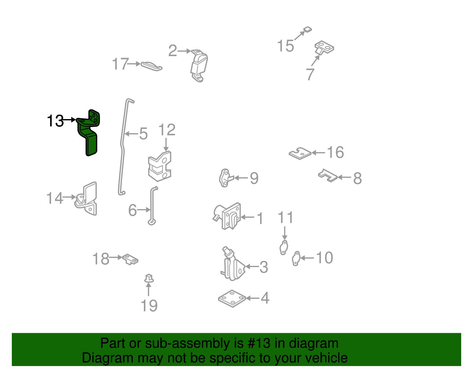 1996-2025 GM Door Hinge 15994451 GM | GMPartsDirect.com