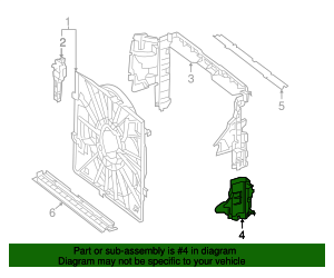 222-505-35-30 - Radiator Support Baffle 2014-2020 Mercedes-Benz ...