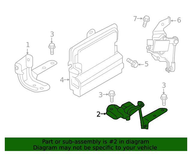 2016-2023 Ford Front Sensor - Driver's Side (LH) F2GZ-3C097-B ...