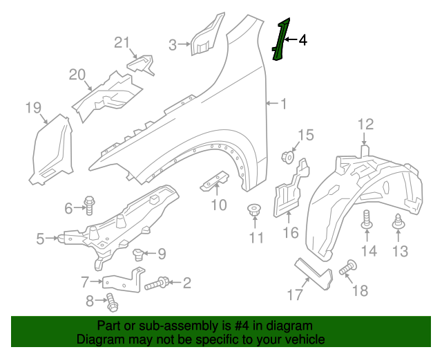 31391842 - Fender Filler - 2016-2020 Volvo XC90 | Volvo OEM Parts Direct