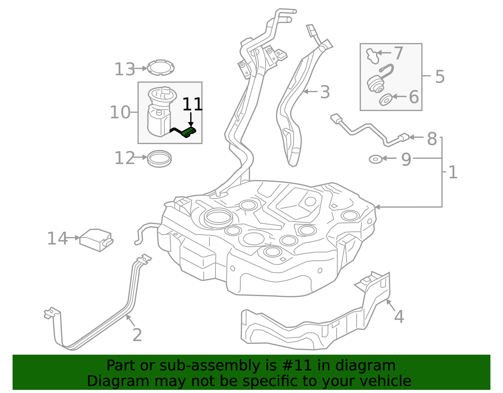 2018-2021 Volkswagen Fuel Gauge Sending Unit 5QM-919-673-A | OEM VW ...