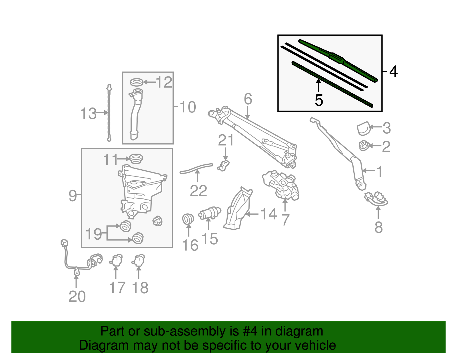 85212-53081 - High-Quality Windshield Wiper Blade for 2007-2024 Toyota ...