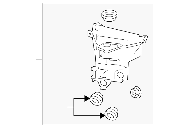 85315-60390 - Washer Reservoir - 2010-2023 Toyota 4Runner | OEM Parts Quick
