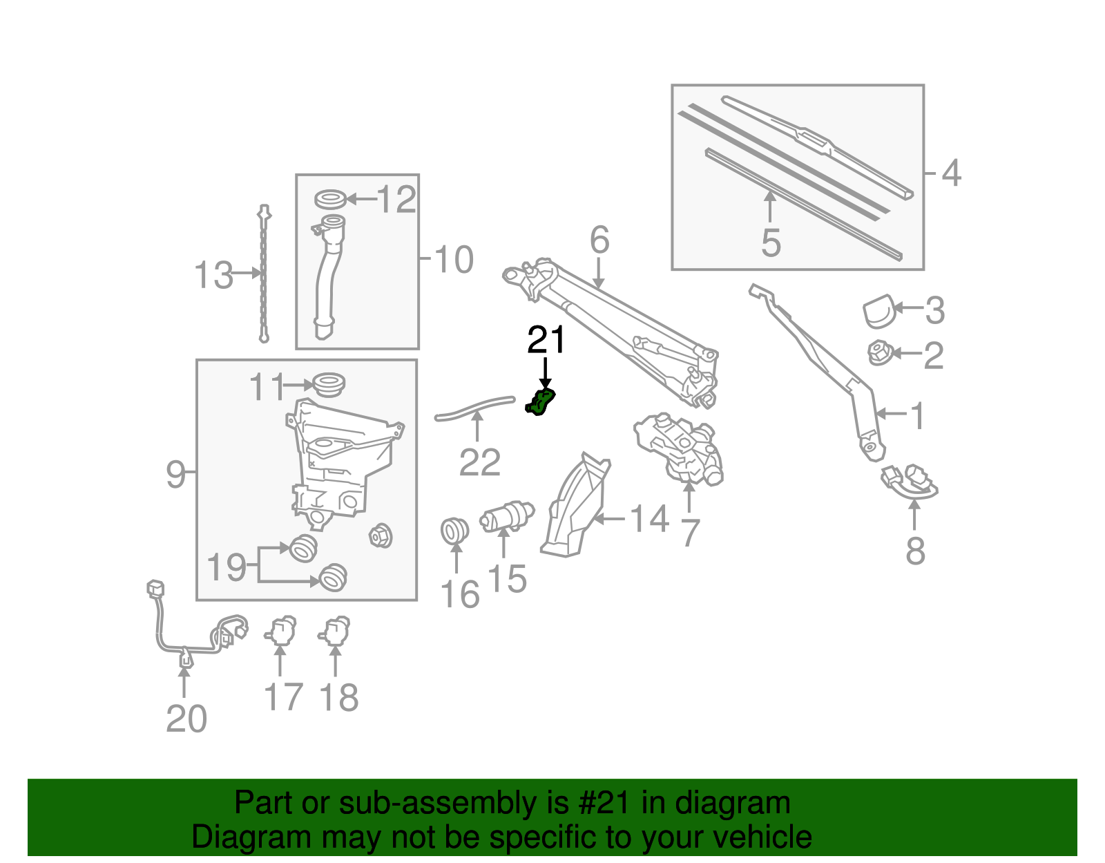 85381-12320 - Nozzle - 2008-2020 Toyota | Nucar Toyota Parts