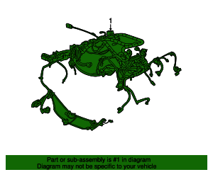 2009 Cadillac CTS Engine Harness 20824052 | GMPartsDirect.com