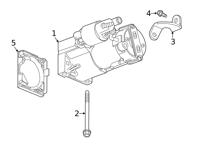 2020-2025 Chevrolet Corvette Starter Bracket 12698629 GM ...