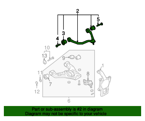 54410-3E100 - Upper Control Arm 2007-2009 Kia Sorento | Kia.Parts Store