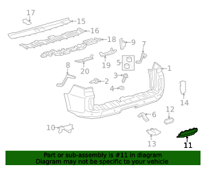 52169-60140 - Bumper Cover Cap 2010-2013 Lexus GX460 | AutoNation Parts