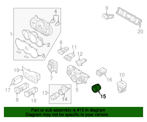 2012-2013 Kia Soul Start Button 95430 2K910 | OEM Parts Online