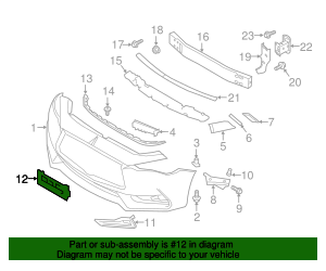 96210-5CH0A - License Plate Bracket 2017-2020 Infiniti Q60 ...