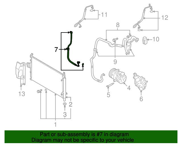 Genuine OEM Discharge Hose Part# 97762-3J100 Fits 2007-2012 Hyundai ...