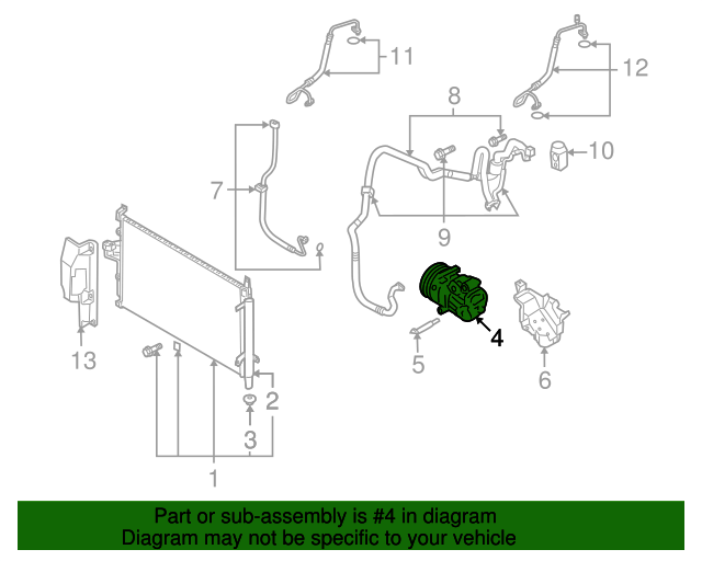97701-2B300 - Compressor Assembly - 2007-2012 Hyundai | World OEM Parts ...