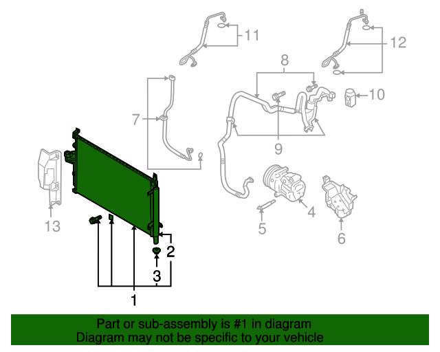 2007-2012 Hyundai Veracruz Condenser 97606-3J100 | OEM Parts Online