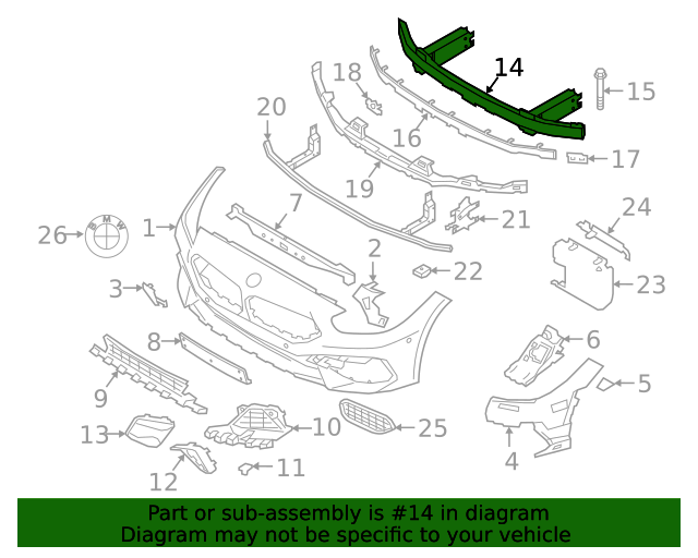 2019-2024 BMW Z4 Impact Bar 51-11-7-436-846 | OEM Vehicle Parts