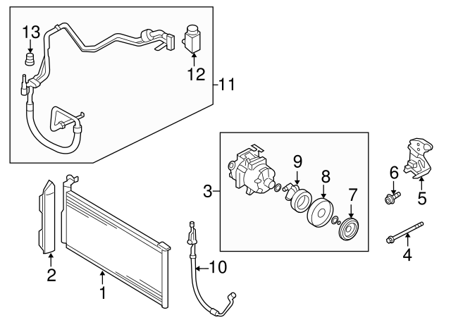 2009-2010 Kia Optima Discharge Hose 97762-2G101 | TascaParts.com