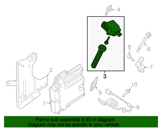 2015-2020 Ford Ignition Coil FT4Z-12029-A | TascaParts.com