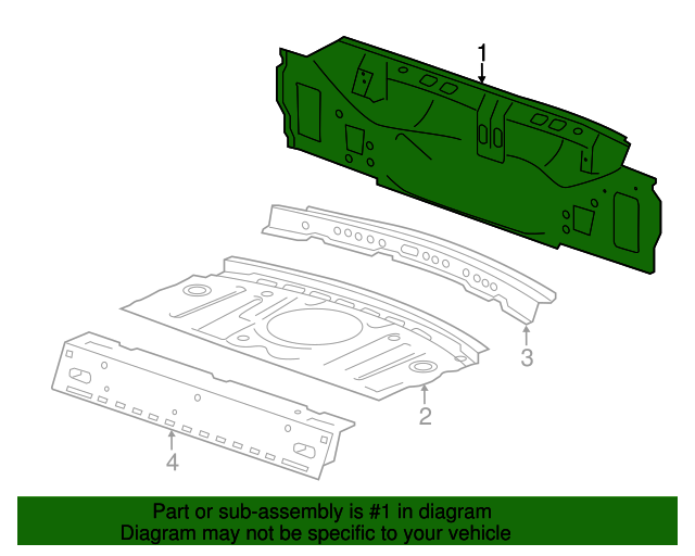 2015-2019 Cadillac ATS Rear End Panel 23484126 | GMPartsDirect.com