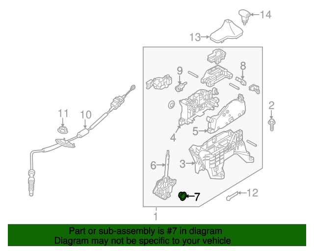 46785-D4100 - Shift Lever Bushing 2017-2023 Kia | Kia.Parts Store
