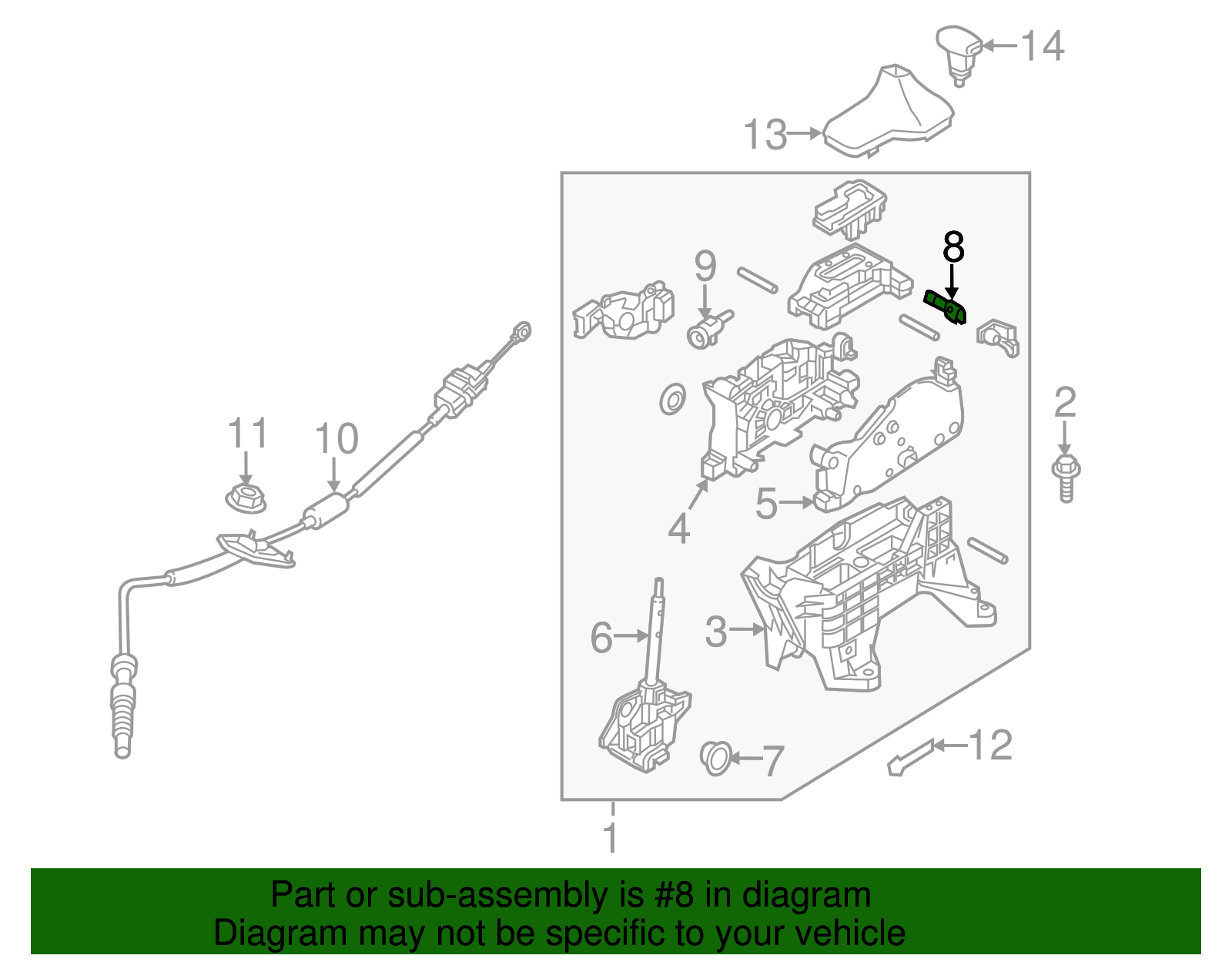 46730-D4100 - Shift Lever Bracket 2017-2024 Kia | Kia.Parts Store