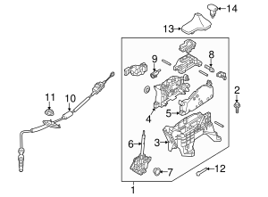 46730-D4100 - Shift Lever Bracket 2017-2023 Kia | Kia.Parts Store