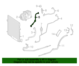 251-830-08-15 - AC Hoses 2006-2012 Mercedes-Benz | MB Parts Express