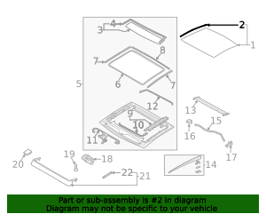 4K5-877-459 - Rear Glass Gasket 2019-2023 Audi | Audi OEM Parts
