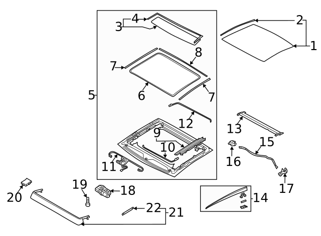 4K5-877-049-A - Sunroof Frame 2019-2023 Audi | Audi OEM Parts