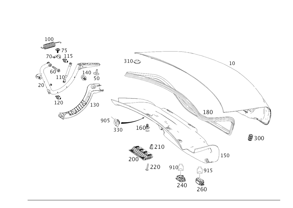639-998-01-85 - Tail Lamp Assembly Nut 1954-2025 Mercedes-Benz ...
