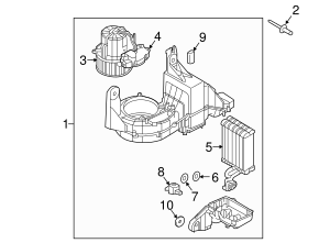 2016-2024 Volvo XC90 Evaporator Core 31449329 | OEM Parts Online