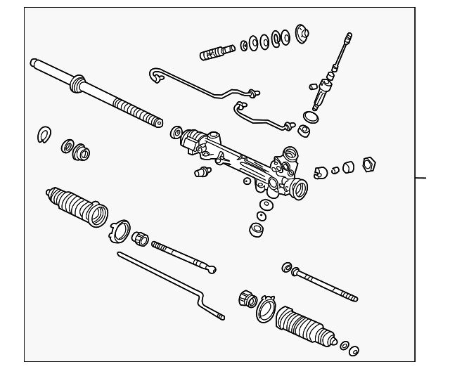 1998-2001 Ford Rack And Pinion Assembly F87Z-3504-HCRM | Varsity Ford