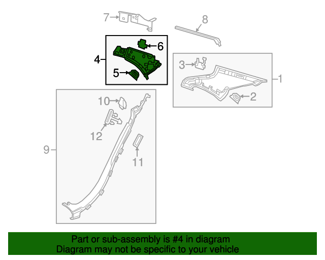 222-690-44-04-9H93 - Trim Panel 2014-2020 Mercedes-Benz | Mercedes-Benz ...