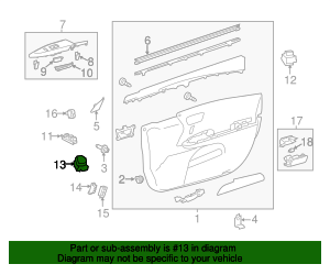 2013-2018 Toyota Avalon Mirror Switch 84872-07030 | Toyota Parts