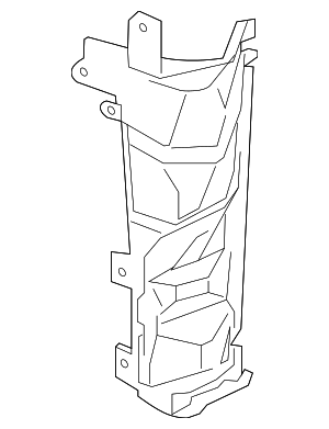 84126423 - Passenger Side Radiator Air Baffle 2020-2024 GM ...