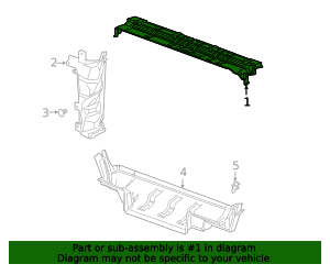 2020-2022 GM Upper Radiator Air Baffle 84126419 | TascaParts.com