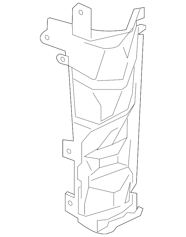 2020-2024 GM Driver Side Radiator Air Baffle 84126425 | GMPartsDirect.com