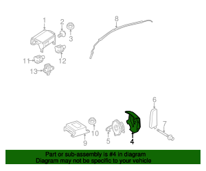 164-460-00-98-9116 - Driver Inflator Module 2006-2008 Mercedes-Benz ...