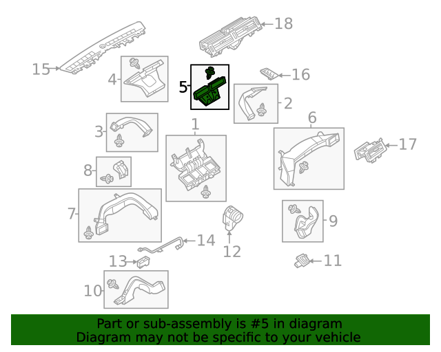 Genuine OEM Center Duct Part# LR134005 Fits 2020-2021 Land Rover: Up To ...