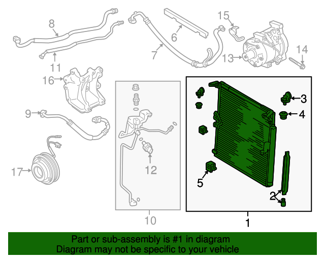 88460-60440 - Condenser Assembly - 2010 Toyota 4Runner | Lithia Toyota ...