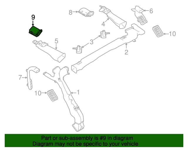 2014-2022 Land Rover Range Rover Sport Vent Grille LR050976 ...