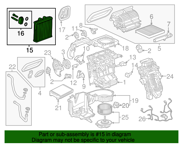 84751078 - Air Conditioning Evaporator 2017-2023 GM | Chevrolet Parts ...